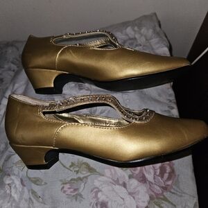 Angel Steps | Shoes | Vintage Styled Gold Dance Shoes | Poshmark
